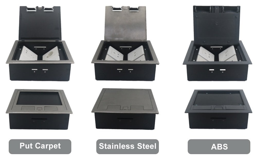 Four Panels Floor Box For All Kinds Of Raised Floor